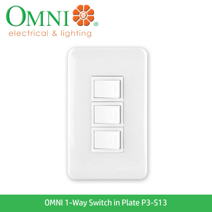 Omni 1-Way Switch in Plate P3-S13 | Lazada PH