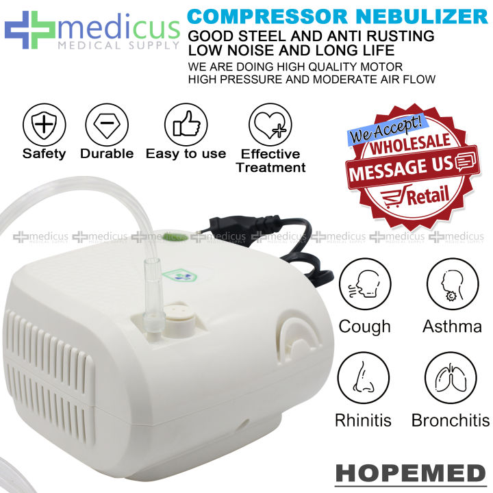Medicus HOPEMED-8001 Ultra Compressor Nebulizer Inhalator with Adult ...