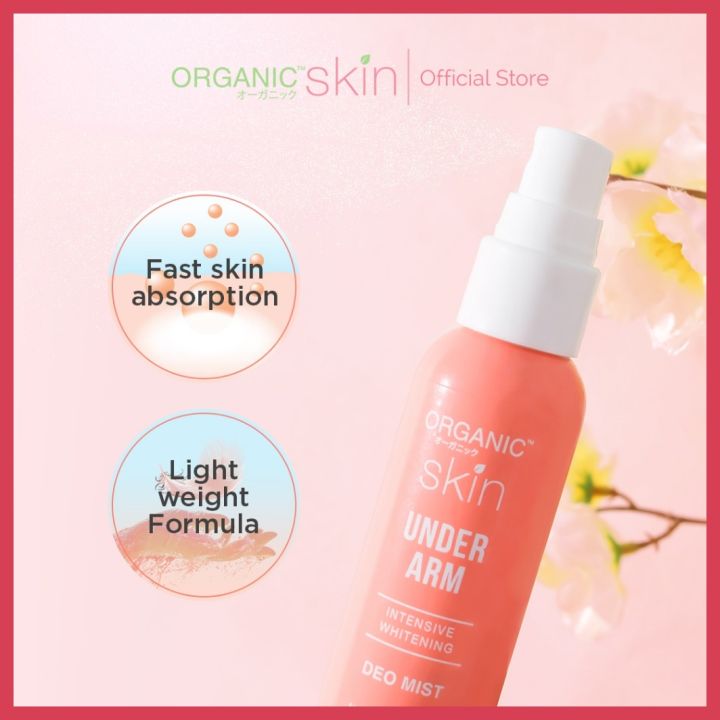 Organic Skin Japan Intensive Whitening Underarm Deo Mist Under Arm ...