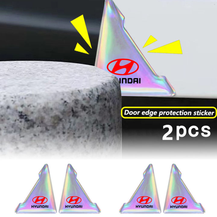 2 pieces of car door corner anti-collision protection stickers suitable ...