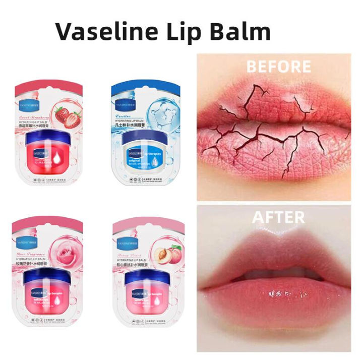 Vaseline Lip Balm Moisturizing Liquid Lipstick Moisturizer Makeup Natural Plant Anti-Cracking ...