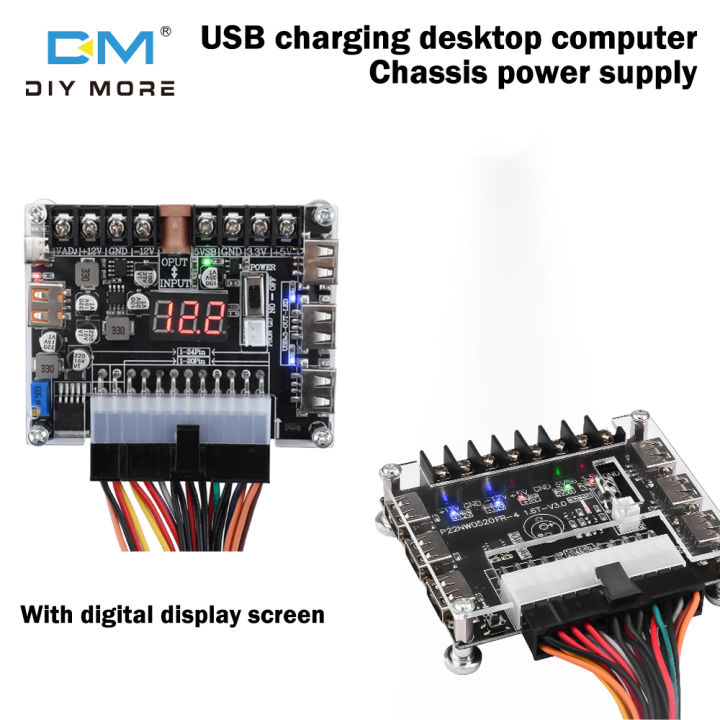 diymore Đầu Nối Nguồn Điện Bộ Chuyển Đổi Nguồn Điện Nhiều Cổng SATA ATX Bảng Nguồn Đồng Bộ ...