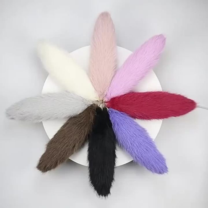[Cowaii]Furry Animal Tail Decorations จี้นิ่มน่ารัก8สียาว31 Cm | Lazada ...
