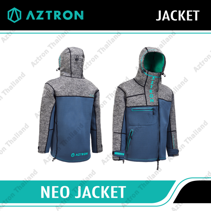 Aztron Neo Jacket เสื้อแจ็คเก็ต เสื้อกันหนาว เนื้อผ้า Neoprene ยืดหยุ่นพิเศษ กันน้ำและกันลม ให้ ...
