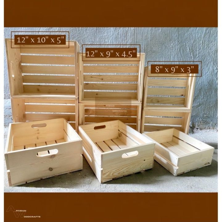 COD RTSAN - Wooden Stacking Crates | Lazada PH