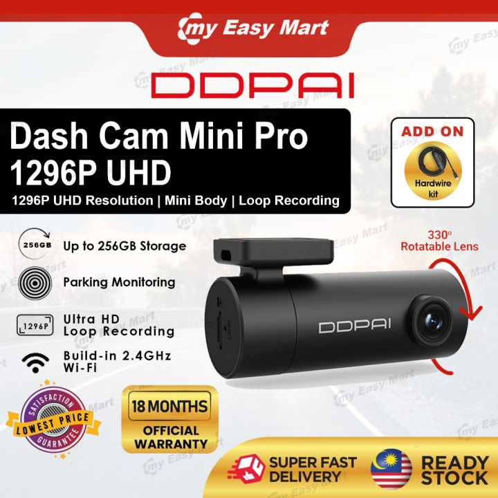 【𝟮𝟰𝗵𝗿 𝗦𝗵𝗶𝗽】DDPAI Mini Pro Dash Cam 1296P UHD Android Wifi Smart Connect ...