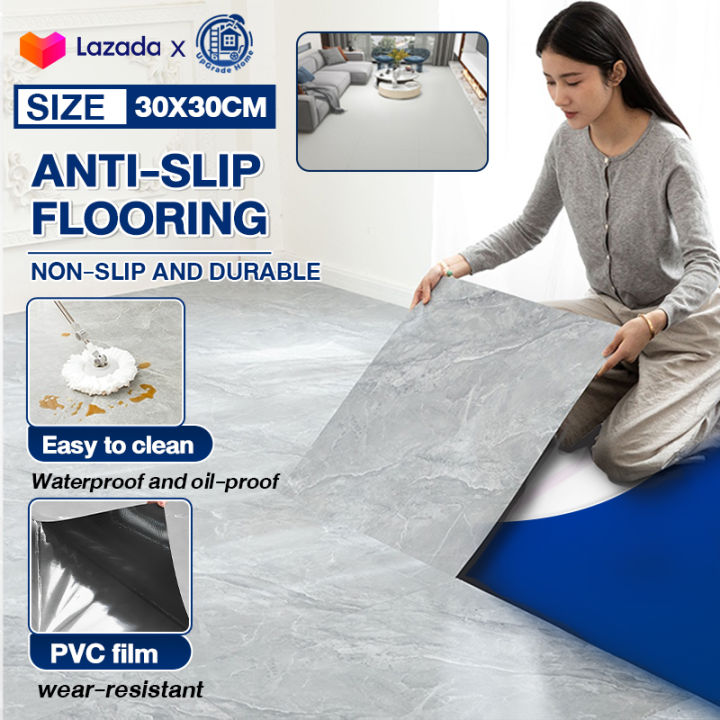 UpGrade 60×60CM PVC vinyl tiles flooring Self-Adhesive Floor Sticker ...