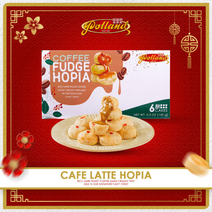 Polland Coffee Fudge Hopia 6pcs - Festive Sweets Gifts Savoury Snacks ...