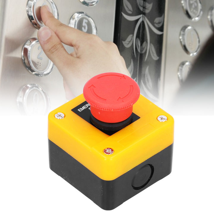 Emergency Switch 10A Explosion-Proof Waterproof Emergency Stop Push Button 1NO 1NC for ...