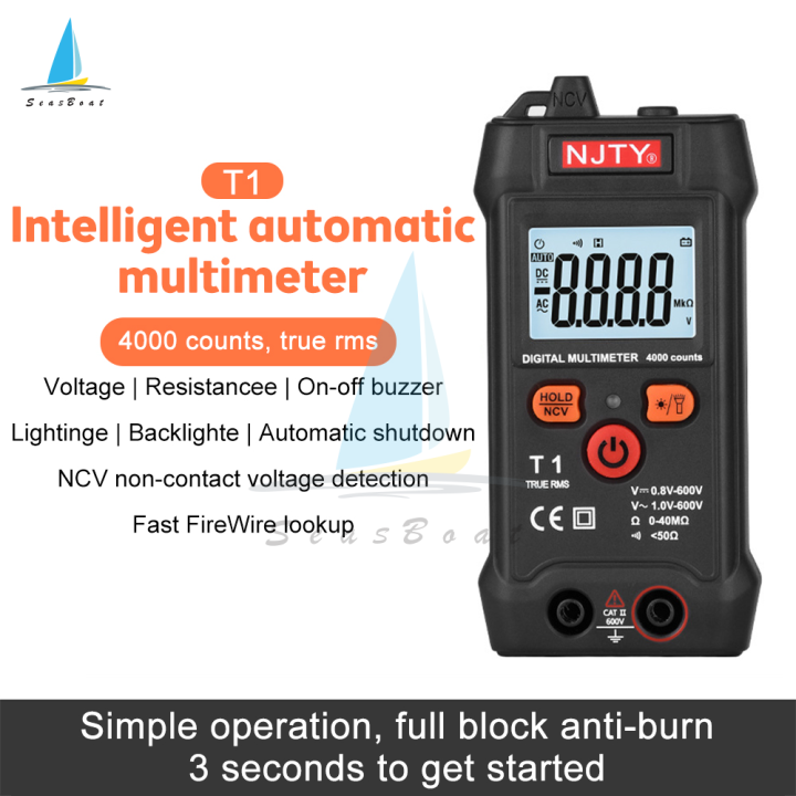 SeasBoat Đồng Hồ Vạn Năng Kỹ Thuật Số Thông Minh Mini T1 Máy Kiểm Tra ...