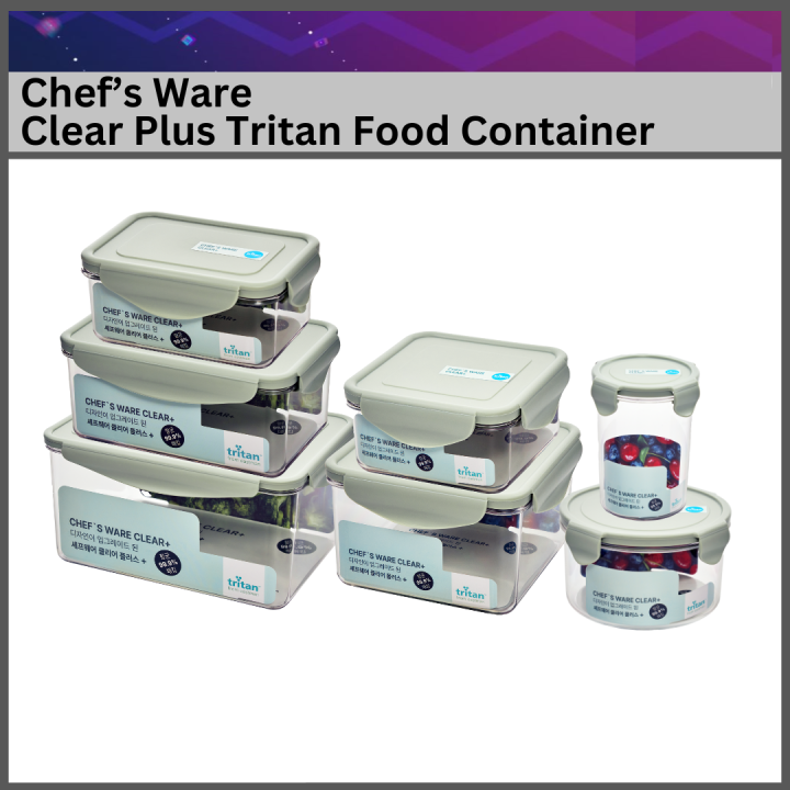 Chef's Ware Clear+ Tritan Made in Korea Food Container SG STOCK ...