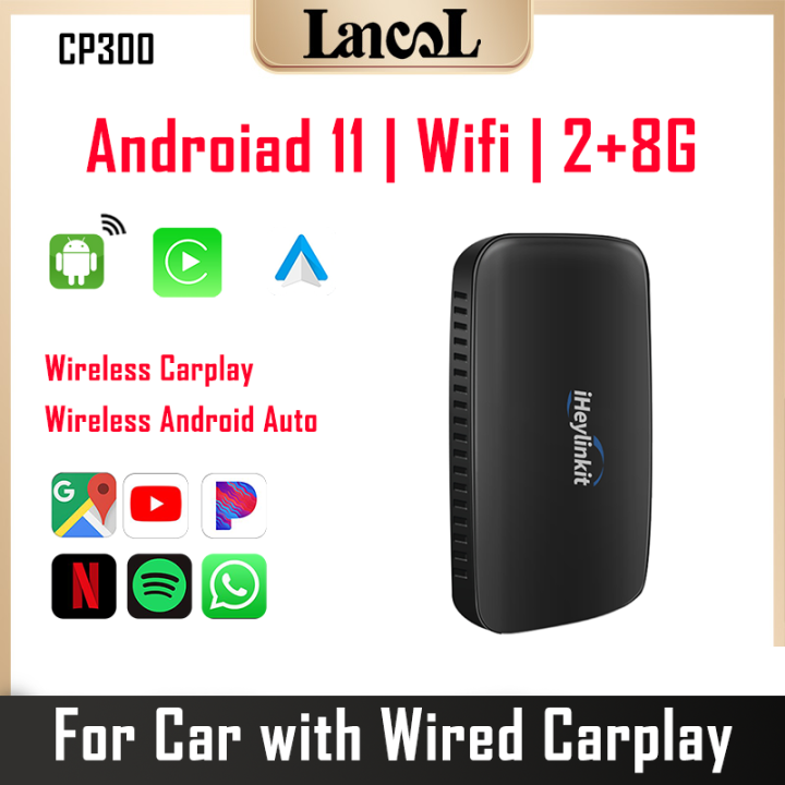 CP300 CarPlay AI Box Android 11 Wireless Carplay Wireless Android Auto Wifi Network 2 + 8G ...