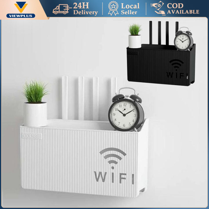 Wifi Shelf Wall Hanging Router Holder Storage Box Wifi Organizer Rack ...