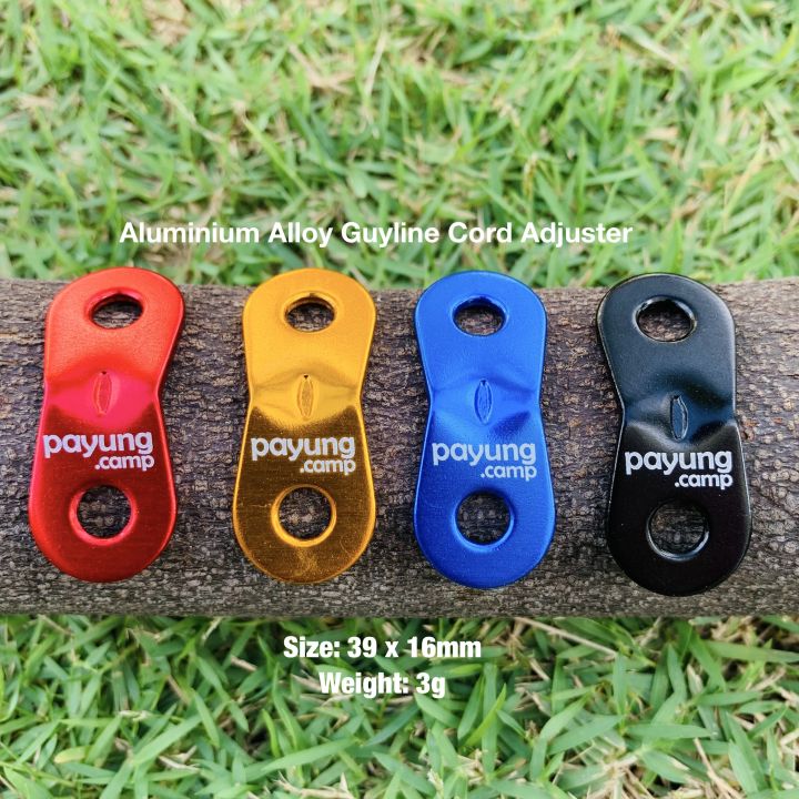 [Payung.camp] Aluminium Guyline Cord Adjuster Rope Tensioners Adjuster ...