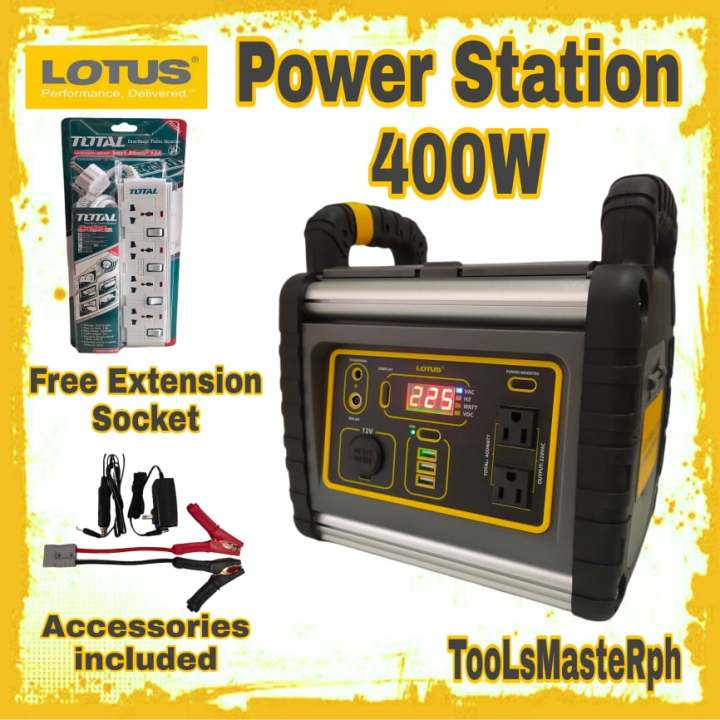 Lotus 400W Inverter Portable Generator Power Station Set (PR400X) FREE ...