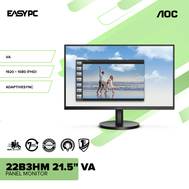 EasyPC | AOC 22B3HM 21.5" VA Panel Monitor For Desktop PC | Lazada PH