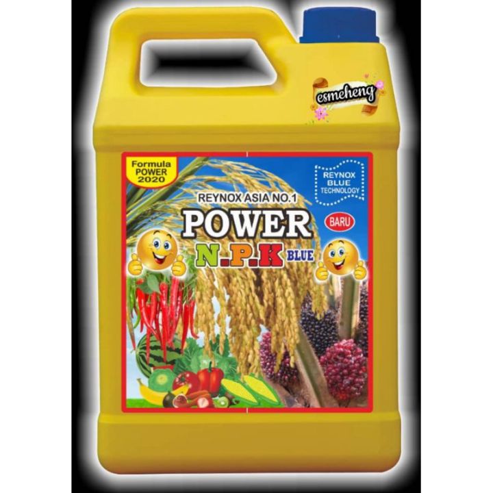 4L Reynox Power NPK Blue (Baja Foliar Padi / Vitamin Tumbuhan) | Lazada