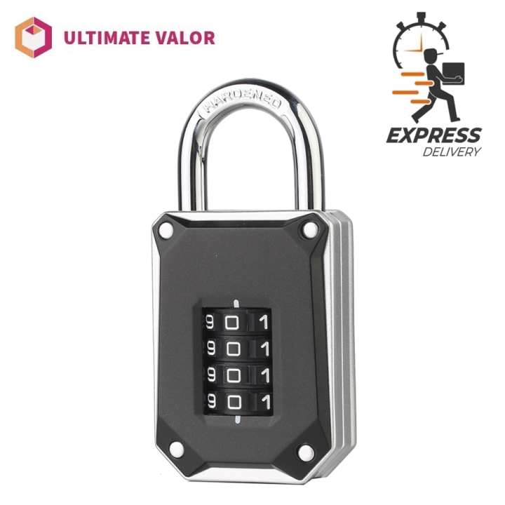 [SG SELLER] Resettable Number Padlock with 4 Digits Password ...