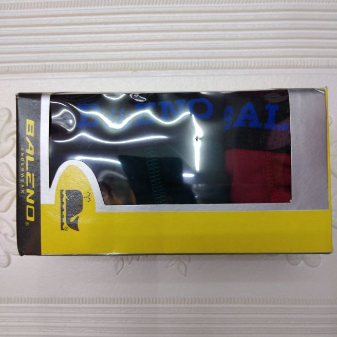 Baleno Underwear BL-20-02 (L) 3 in 1 Pack Assorted Color Cotton Brief ...