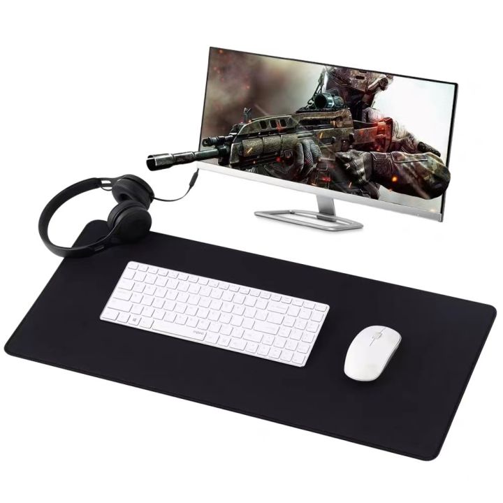Large Office Computer Desk Mat Modern Desktop Keyboard Mouse Pad Wool ...