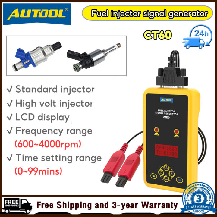 AUTOOL CT60 Fuel Injector Signal Generator Fuel Injector Super Pulse ...