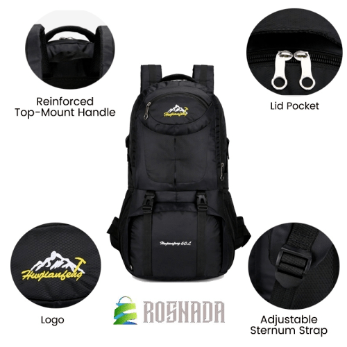 60L HIKING BAG WATERPROOF BACKPACK Beg Hiking Waterproof Outdoor Bags ...
