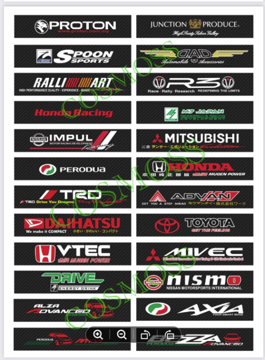 (MADE IN MALAYSIA) UNIVERSAL Car Carbon Stickers / Forged Carbon ...