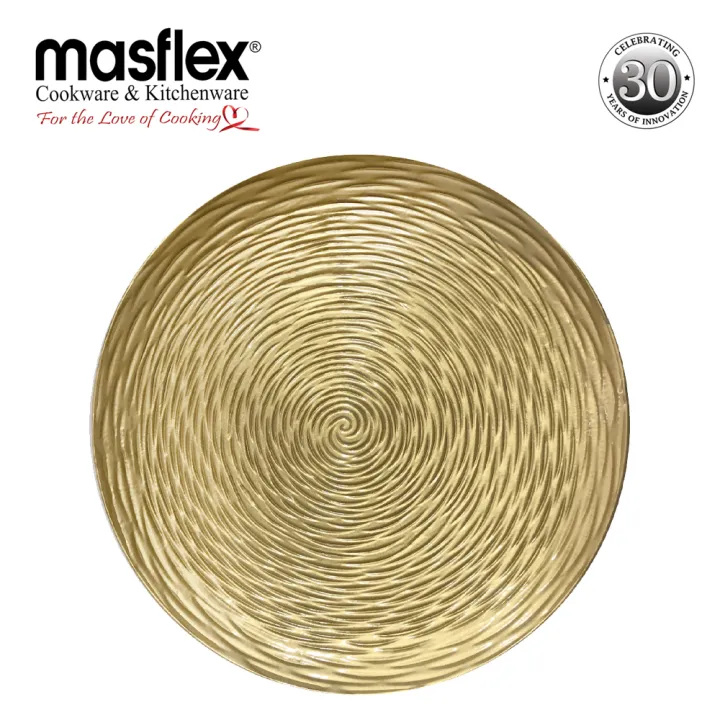 Masflex 4 Piece Charger Plate Set -Royal Gold | Lazada PH