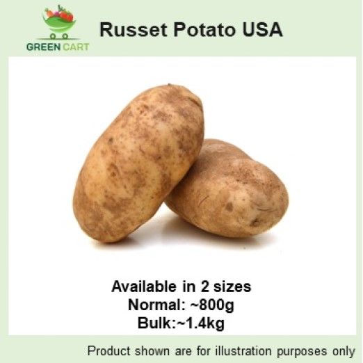 [Greencartsg] Fresh Vegetables – Russet Potato USA | Lazada Singapore