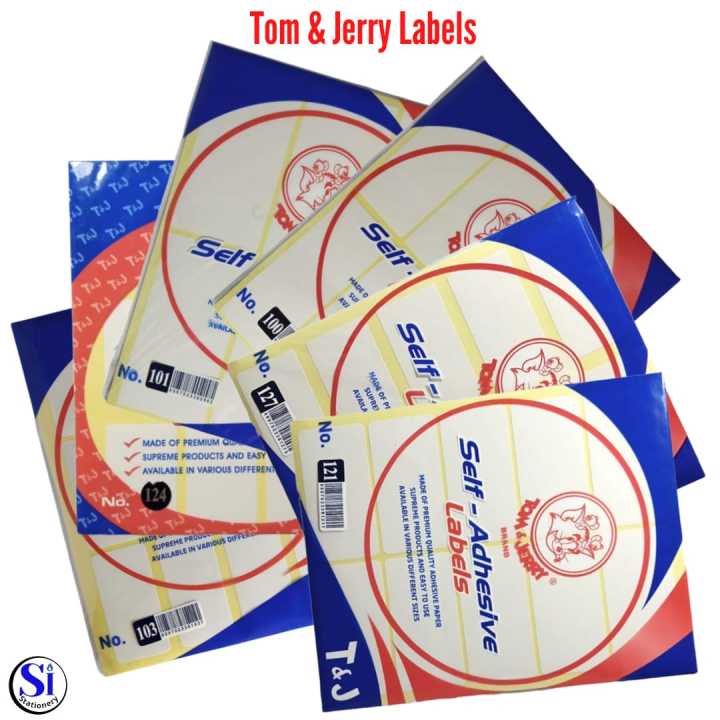 Tom & Jerry Label Ukuran Undangan/Label Nama No.100,101,103,121,124,127 ...