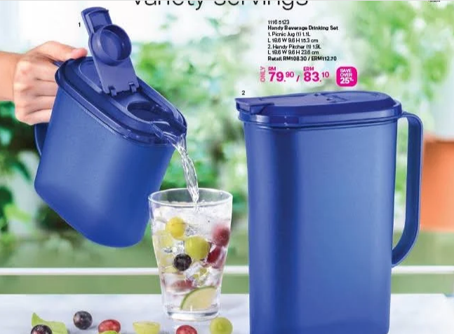 Tupperware Pitcher / Fridge Jug 2 Liter | Lazada