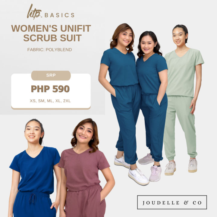 [Genuine] HTP Basics Women Unifit Scrubsuit | New Colors | Lazada PH