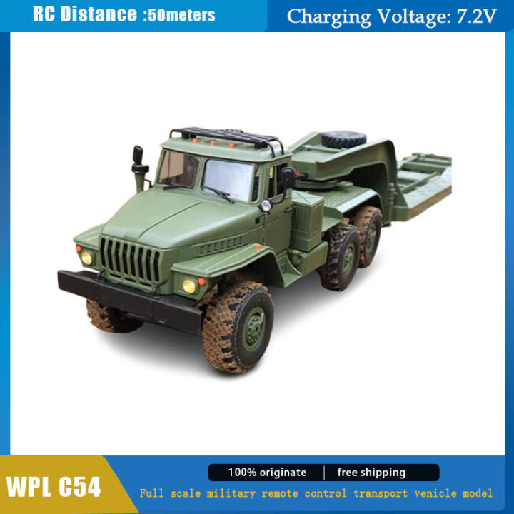 WPL รถพ่วง B36-3แบบเต็มโมเดลการขนส่งถอดออกได้รถยนต์วิบาก RC ยานพาหนะ ...