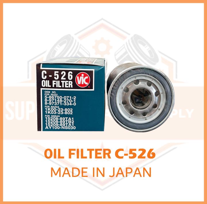 C526 OIL FILTER VIC BRAND FOR ISUZU 4HF1 4HE1 4HL1 | Lazada PH