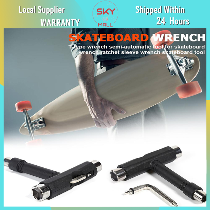 5 in 1 Skateboard Wrench Stainless Steel T L Type Wrench Skateboard ...