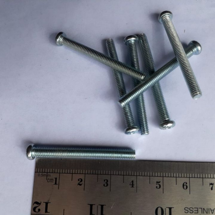 BAUT JP M4 X 40 PAN HEAD SEKRUP M4X40 PANJANG 4CM 4 CM 4X40 4 X 40 MM ...