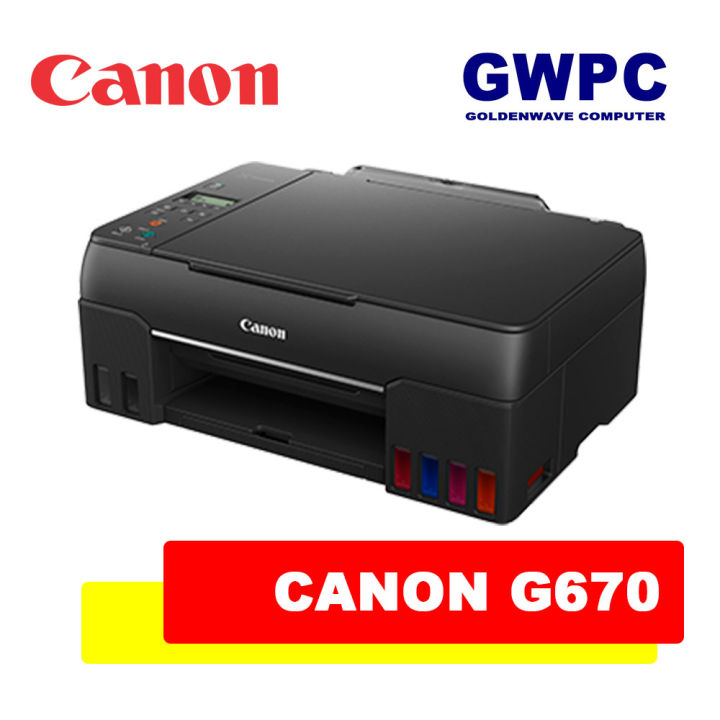 Canon PIXMA G670 Easy Refillable Wireless Printer for High Volume Quality Photo Printing | Lazada PH