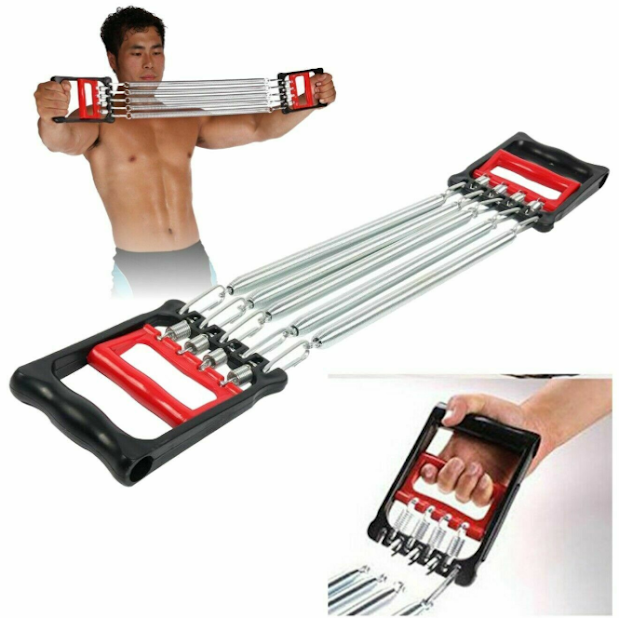 Monstermarketing Gym Adjustable 5-Spring Rubber Chest Expander Pull ...