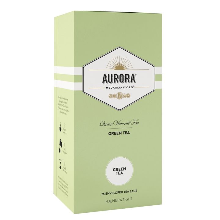 Aurora Tea Green Tea ออโรร่า ชาเขียว 2g x 25 teabags | Lazada.co.th