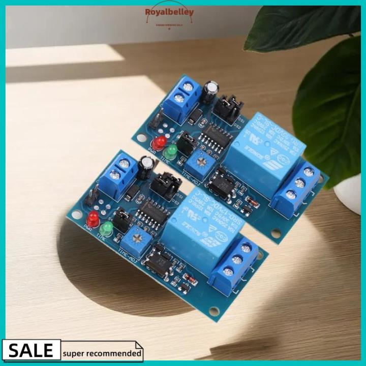 【ROYALBELLEY】 Adjustable Time Delay Relay Module 5V 12V DC Turn On ...