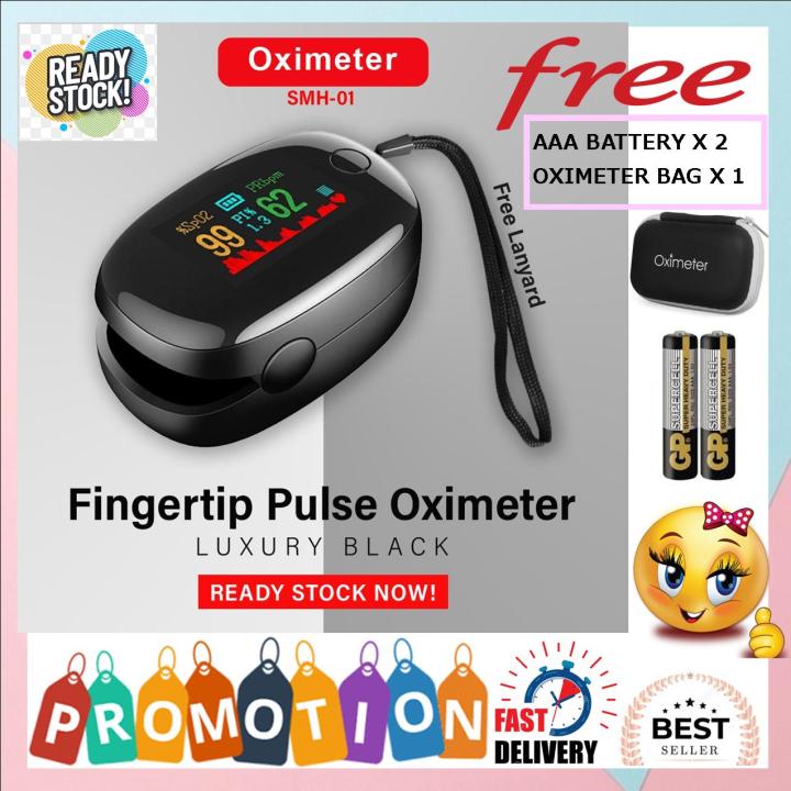 [FAST SHIPPING] SMH-01 Portable Fingertip Pulse Oximeter Fast Spo2 ...