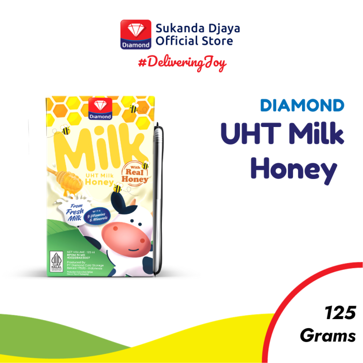Diamond Milk Susu UHT Honey 125 ML | Lazada Indonesia