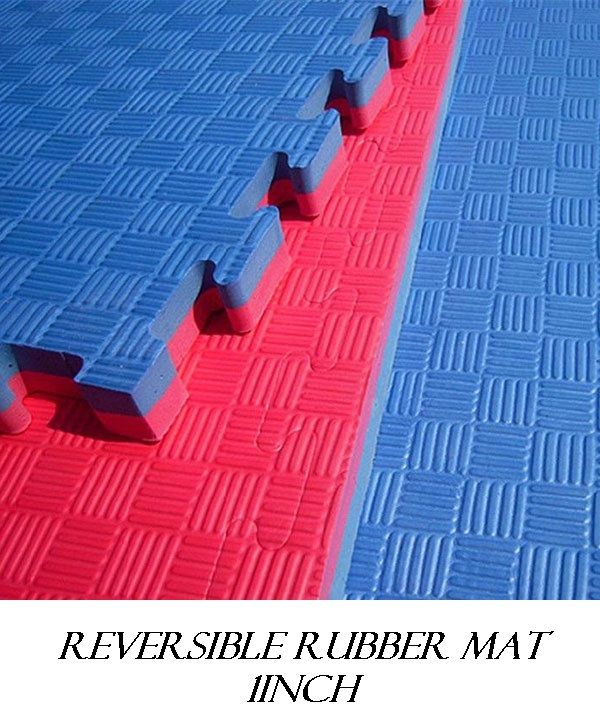 2 pieces 1inch TK Reversible Rubber Mat (Blue/Red) | Lazada PH