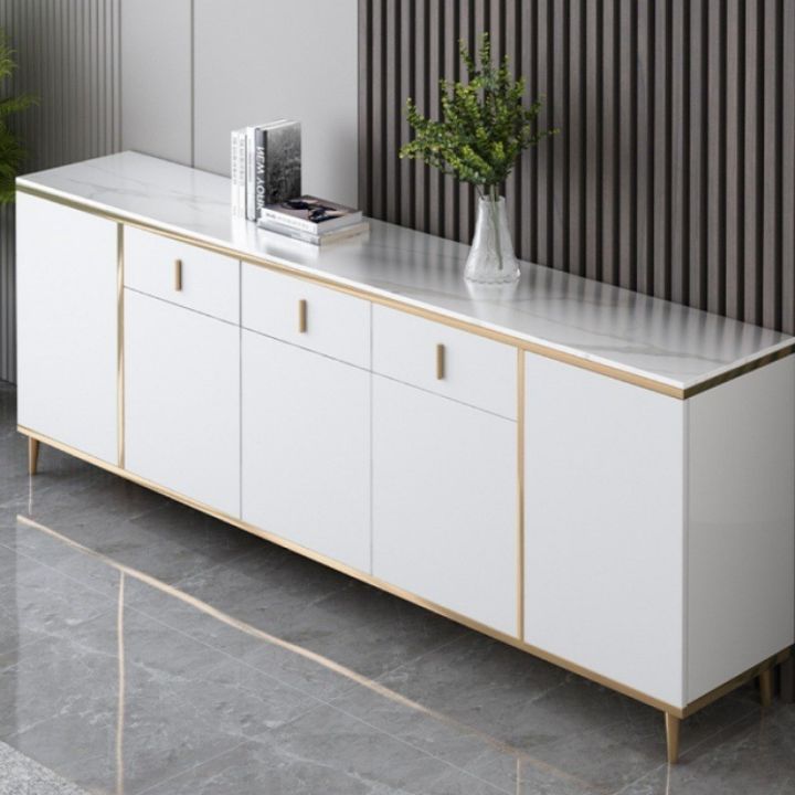 Dining Side Cabinet Tea Cabinet Back Wall Locker Storage Partition ...