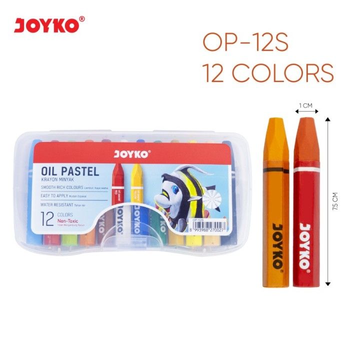 CRAYON TITI JOYKO isi 12 WARNA / KRAYON / OIL PASTEL | Lazada Indonesia