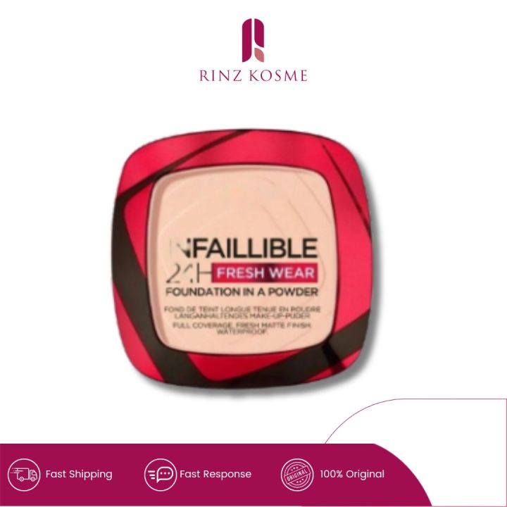LOREAL Paris Infallible 24H Fresh Wear Powder Foundation | Lazada Indonesia