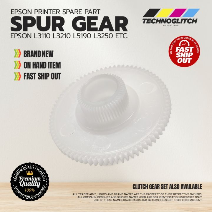 Spur Gear for Epson L3110 / L3150 / L1110 / L4160 / L5190 / L6170 ...