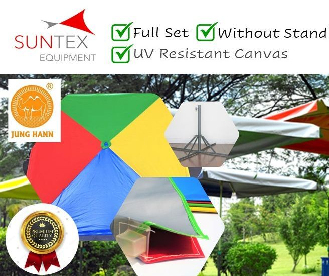 7 Feet 8 Feet Square Umbrella Canvas UV Resistant Jung Hann Brand Night ...