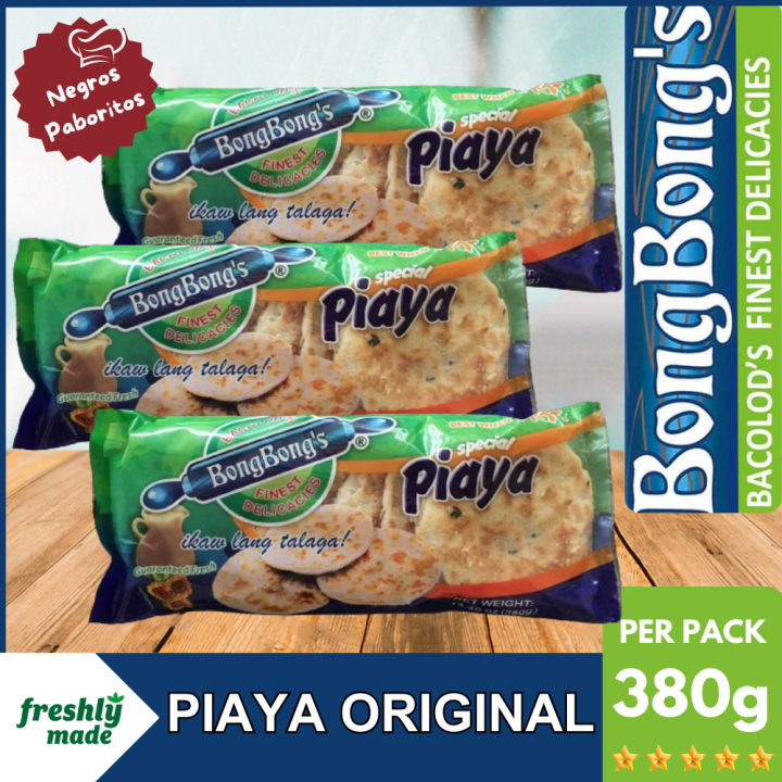 Original Piaya Plain | 3 packs | Bongbongs Pasalubong Store Bacolod ...