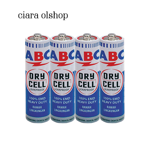 Battery Baterai ABC Kecil Ukuran AA per Pack isi 4 | Lazada Indonesia